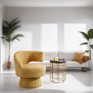 360 Degree Swivel Cuddle Barrel Accent Chairs, Round Armchairs with ...