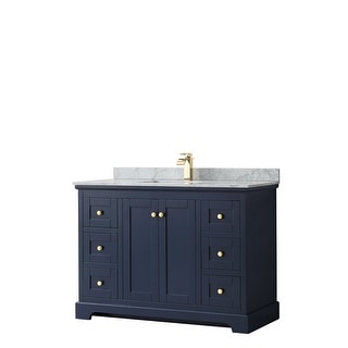 Wyndham Collection Avery 48" Free Standing Single Basin Vanity Set ...