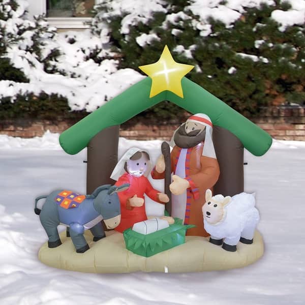 7FT L Inflatable Nativity Scene - Large - Bed Bath & Beyond - 32067560