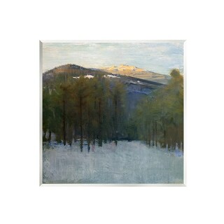 Stupell Winter Mountain Scenery Wall Plaque Art Abbott Handerson Thayer ...