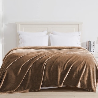 Fleece Throw Blankets Velvet Throws for Couch Bed PlushFlannel - Bed ...