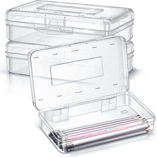 Plastic Pencil Box Clear (3 Pack) - Bed Bath & Beyond - 39462352