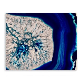 BLUE GEODE Canvas Art By Robin Delean - Bed Bath & Beyond - 32489755