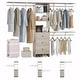 High-Capacity Closet Organizer Wardrobe Rack with Drawers, Shelves ...