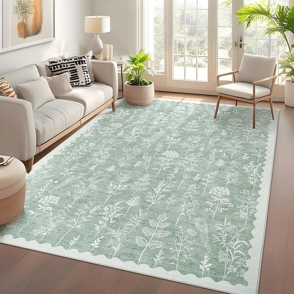 patterned bedroom rug