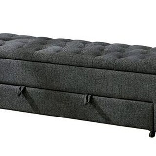 Aguda Dark Gray Storage Bench - Bed Bath & Beyond - 37825966