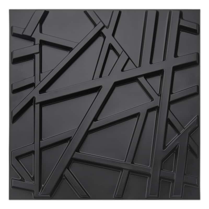 Art3d 3D Wall Panels PVC Crossing Lines Design (32 Sq.Ft) - Overstock ...