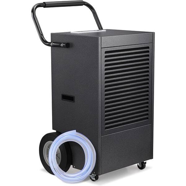 190PPD Commercial Dehumidifier with Built-In Pump,8.2ft Drain Hose and ...