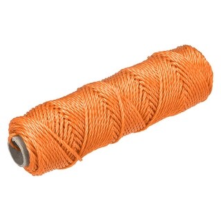 Twisted Nylon Mason Line Orange 50M/164 Feet 3MM Dia for DIY Projects ...