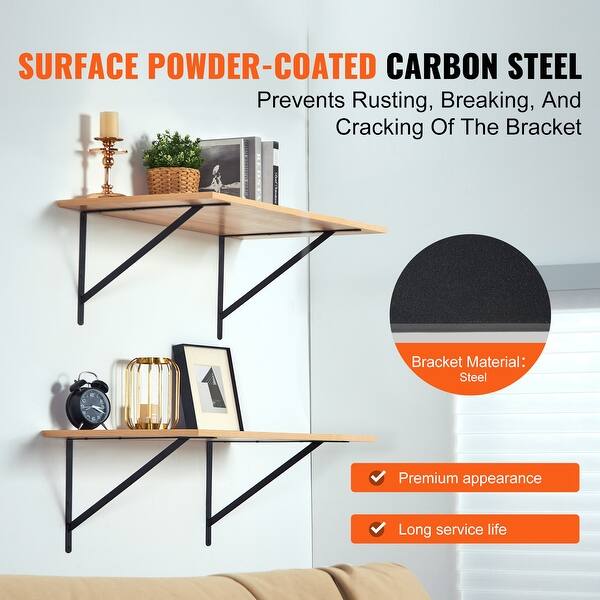 triangle floating shelf brackets