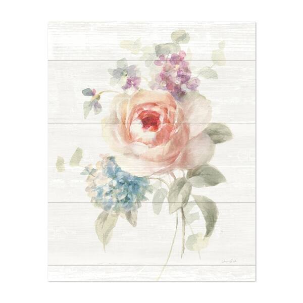 Cottage Garden III Shiplap Illustrations Hydrangea Art Print/Poster ...