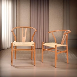 Natural Solid Wood Design Backrest Chair - Bed Bath & Beyond - 40789198