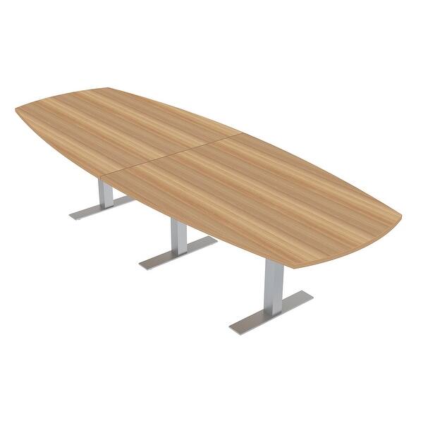 12 Person Arc Boat Modular Powered Conference Table Metal T-Bases - Bed ...