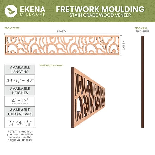 Hudson Wood Fretwork Moulding - Bed Bath & Beyond - 40189228