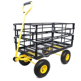 Yellow Wagon Cart Garden Cart Trucks - Bed Bath & Beyond - 37794827
