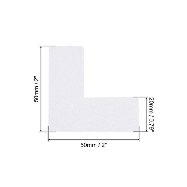 5s Location Marking Corner 2x2x0.79" 25Pcs L Shaped Floor Marker Red ...