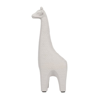 Sagebrook Home Clay Giraffe 12-Inch Loopy Pattern in Ivory, Charming ...