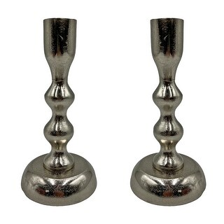 7 Inch Decorative Handmade Aluminum Modern Candle holder Set of 2 - 3.5 ...