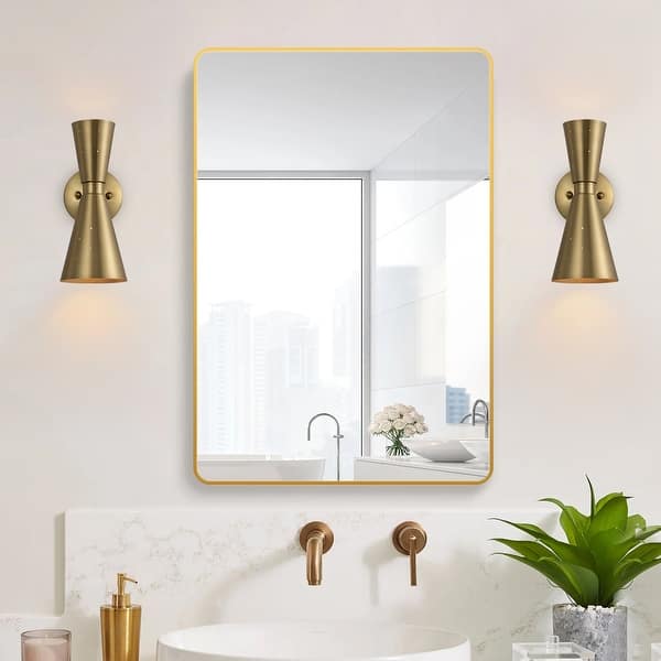 2-Light Mid-Century Modern Double Cone Pinhole Hourglass Wall Sconces ...