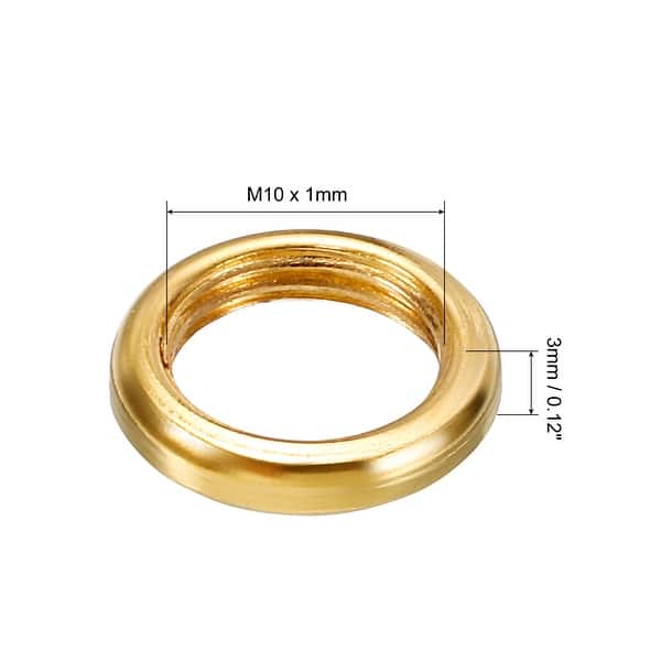 20pcs M10 Round Nuts Jam Nut Lock Fasteners for Threaded Pipe Silver ...