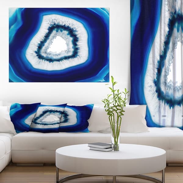 blue agate crystal slice