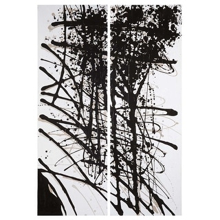 Jace Wall Art Set 2CN - Black-White-Gray A8000276 Jace Wall Art Set ...