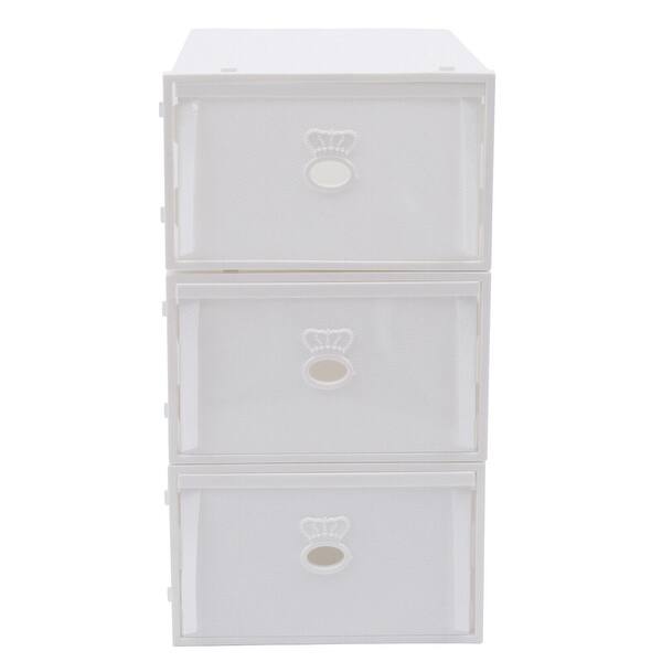 Stackable Plastic Storage Bin with 3 Drawers - Bed Bath & Beyond - 39993891