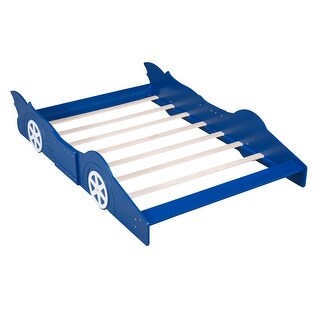 Race Car-Shaped Platform Bed with Wheels - Bed Bath & Beyond - 40310218