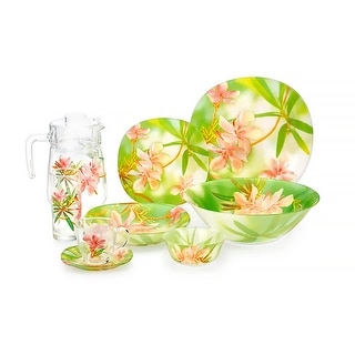 Luminarc Carina Freesia Glass Dinnerware Set of 44 for 6 - Bed Bath & Beyond - 37833390