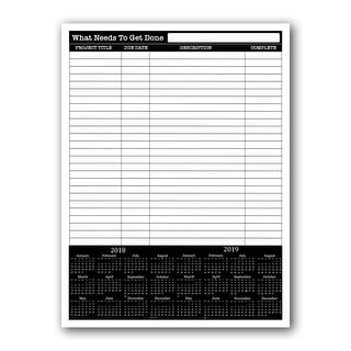 R2H Methods 'What Needs to Get Done' Dry Erase Planner on ArtPlexi ...