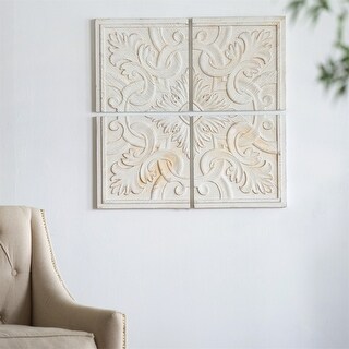 Distressed Wood Square Wall Panels (Set of 4) - Bed Bath & Beyond ...