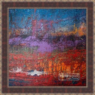 3x3 Traditional Cherry Complete Wood Square Picture Frame with UV ...