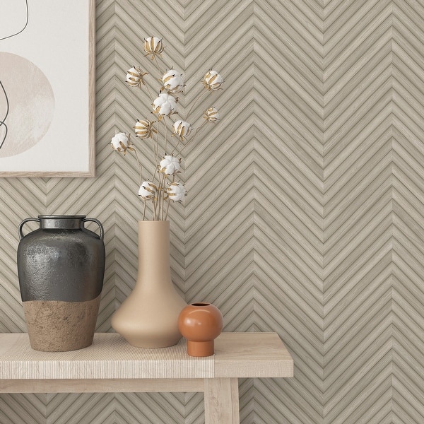 herringbone effect wallpaper