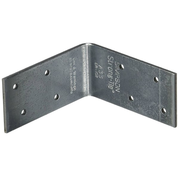 Simpson Strong-Tie A33 Galvanized Steel 90-Degree Angle, 12 Gauge - Bed ...