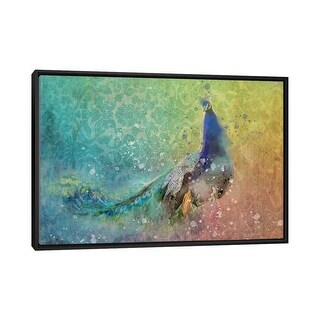 iCanvas "Splashy Peacock" by Kevin Clifford Framed - Bed Bath & Beyond ...