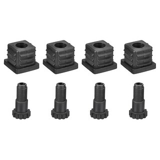 Inserts for Square Tubes with Leveling Feet, for 30x30mm Dia Square ...