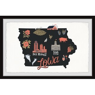 'Iowa Attractions' Framed Painting Print - Bed Bath & Beyond - 33983839