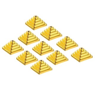 Flag Stands Mini Table Flag Holders Bases Square Gold Tone Pack of 24 ...