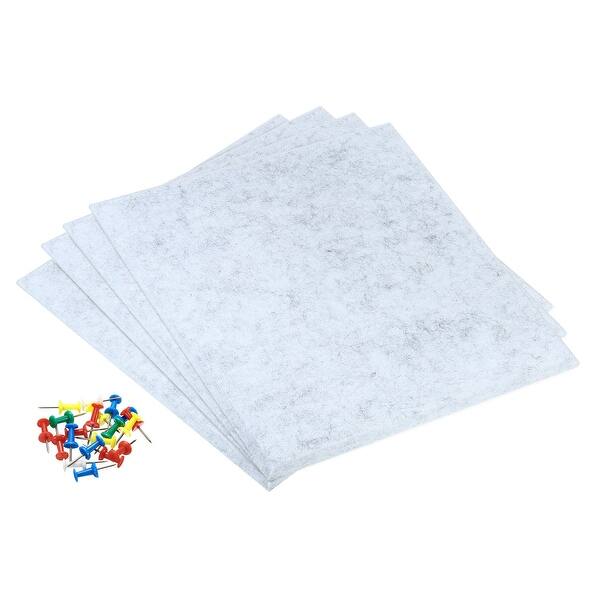 4Pcs Felt Pin Board Tile Self-Adhesive Square DIY Wall Bulletin Push ...