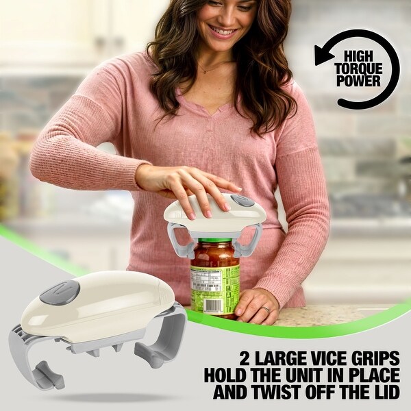 Robo Twist Electric Jar Opener Automatic Hands Free Kitchen Gadget Cream Bed Bath Beyond 42301615