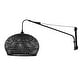 Vienna Plug-In Adjustable Swing Arm Wall Lamp in Matte Black Extendable ...