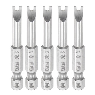 5pcs 2.3mm Magnetic Spanner U Type Screwdriver Bit 1/4" Hex Shank 2 ...