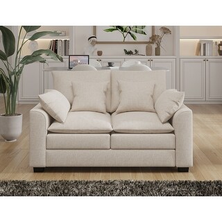 Polyester Upholstered Free Combination Couch Set with Pillows, Down ...