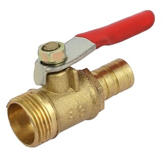 3/8BSP Male Thread Lever Handle Gas Ball Valve Connector for 10mm Hose ...