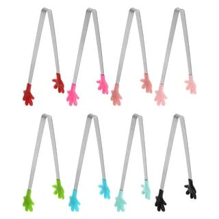 Mini Food Tongs Cute Hand Shape Stainless Steel 8 Colors - Bed Bath ...