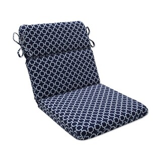 Pillow Perfect Outdoor Hockley Deep Sea Rounded Corners Chair Cushion ...