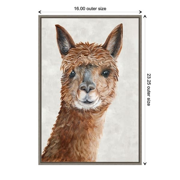 Suri apaca II by Eva Watts Framed Canvas Art - Bed Bath & Beyond - 32924718