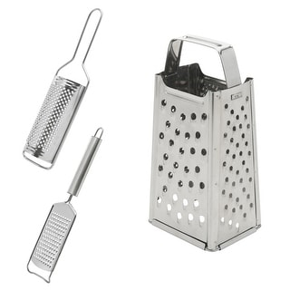 YBM Home Stainless Steel Kitchen Grater with Handle, Multi-Purpose ...