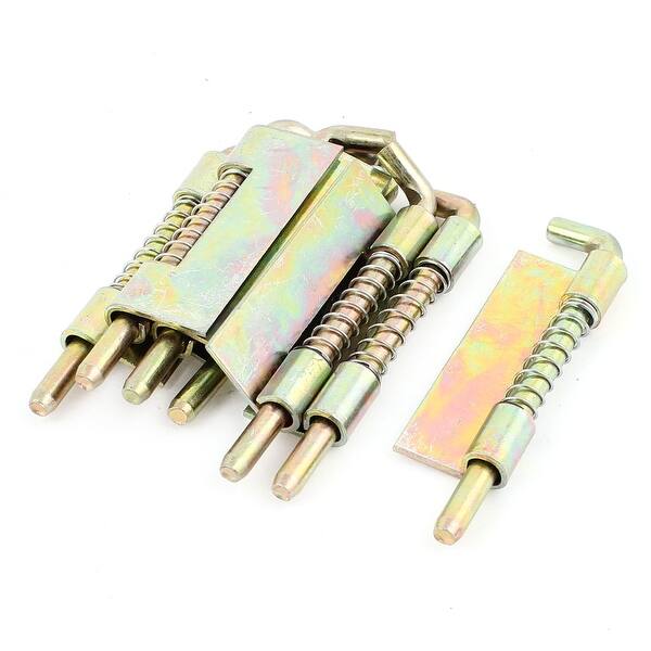 7Pcs Fixed Type Metal Lock Spring Loaded Barrel Bolt Latch 9cm Long ...