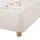 Christopher Knight Home - Modern Upholstered Linen Fabric Bed Frame ...